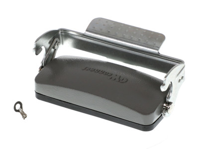 Heavy-Duty Standard (STD) Cover, Die-cast Aluminum, with 1 Lever, with Gasket, Size 16B «77x27», Grey for sale