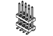 2.00mm Pitch Milli-Grid Header, Vertical, Surface Mount, Dual Row Dual Body, 16 Circuits, 0.05µm Gold (Au) Plating, 9.40mm Stacking Height, Tray, Lead-Free for sale