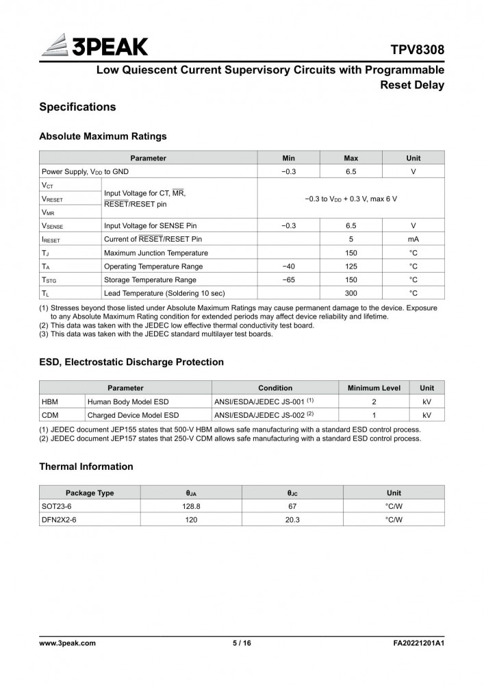TPV8308 datasheet page 5