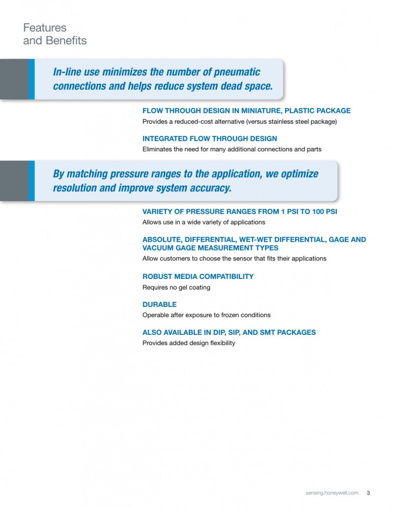 Honeywell 26PC Series datasheet page 3