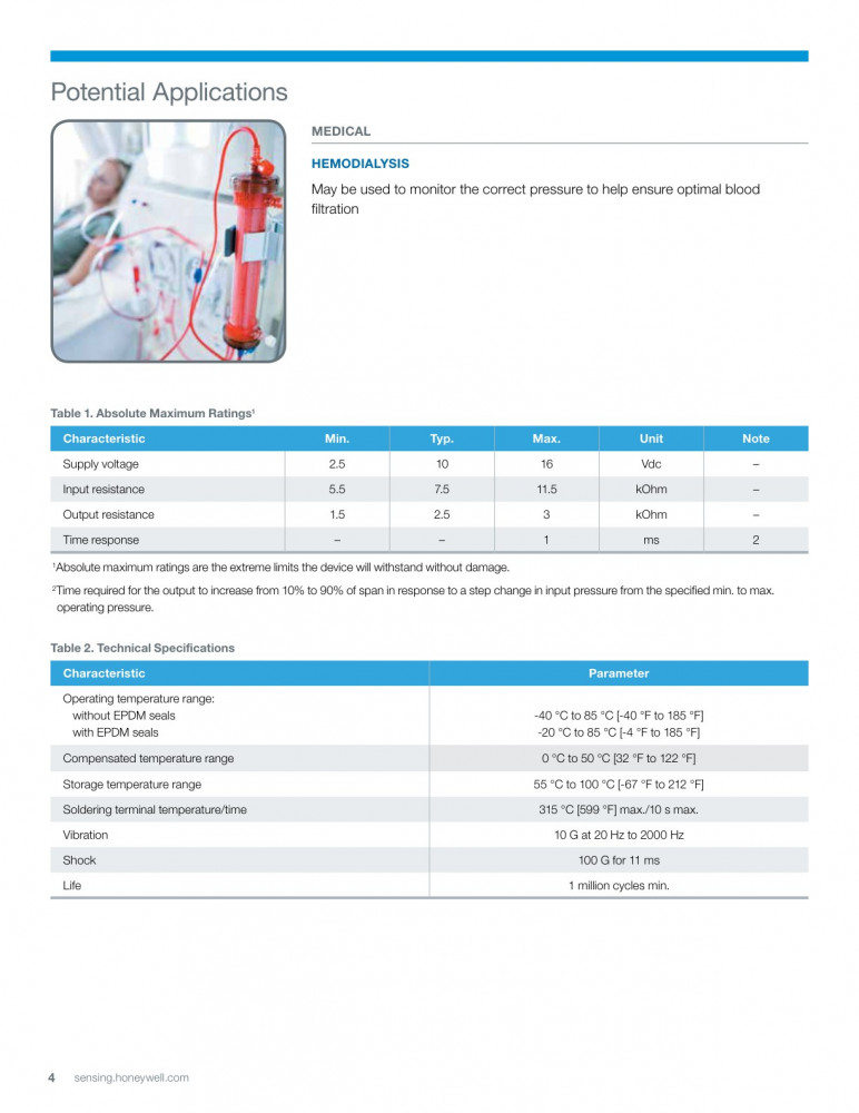 Honeywell 26PC Series datasheet page 4