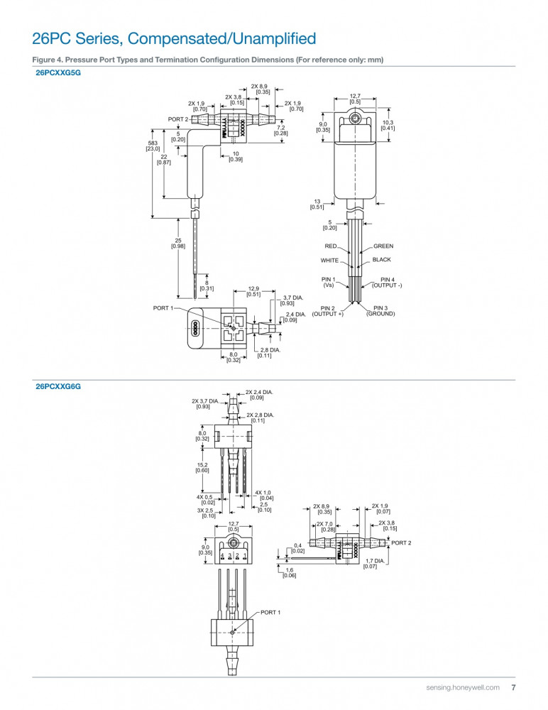 Honeywell 26PC Series datasheet page 7