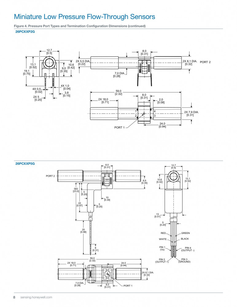 Honeywell 26PC Series datasheet page 8