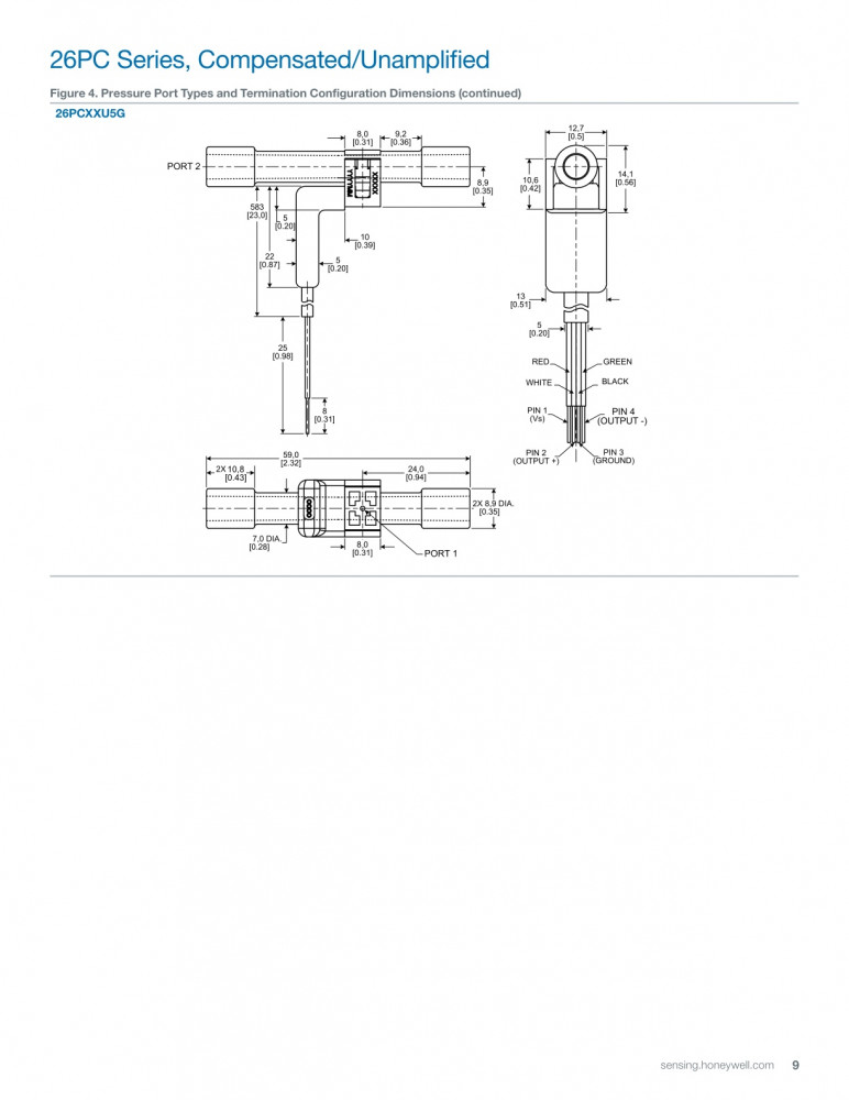 Honeywell 26PC Series datasheet page 9