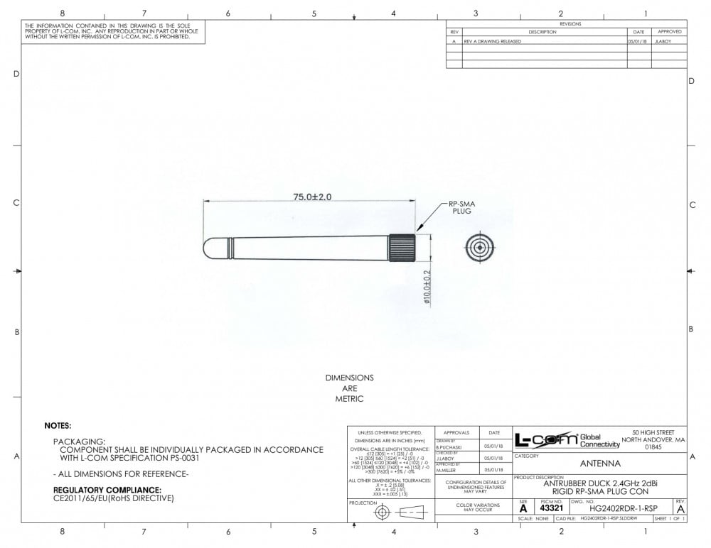 HG2402RDR-1-RSP technical drawing preview