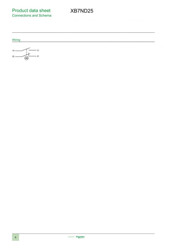 XB7ND25 technical document page 6