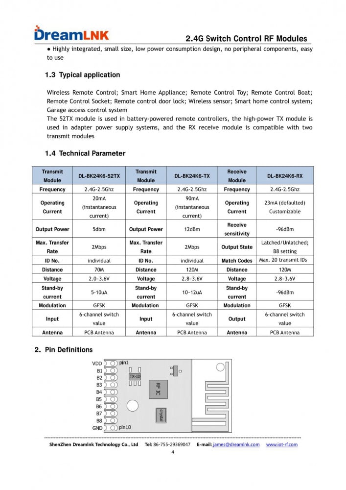 DL-BK24K6 datasheet page 4