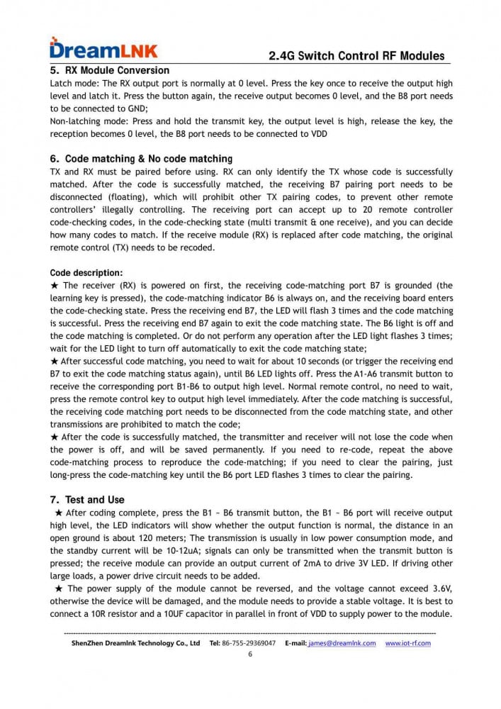 DL-BK24K6 datasheet page 6