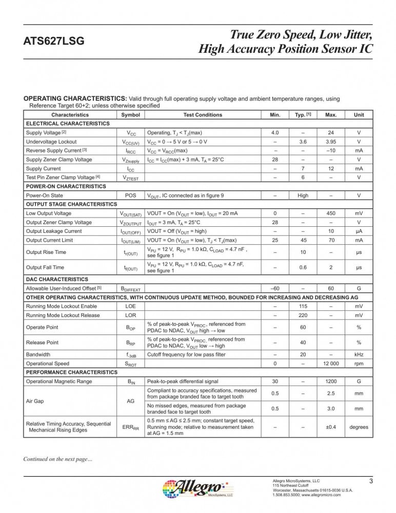 ATS627 datasheet page 3