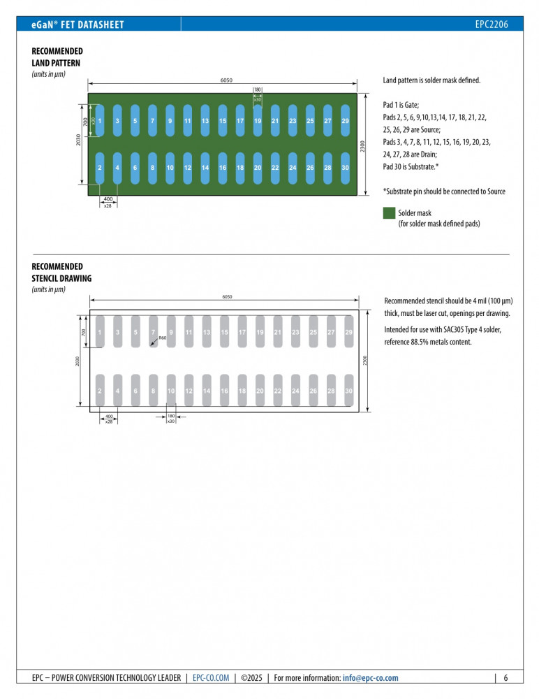 EPC2206 technical document preview, page 6