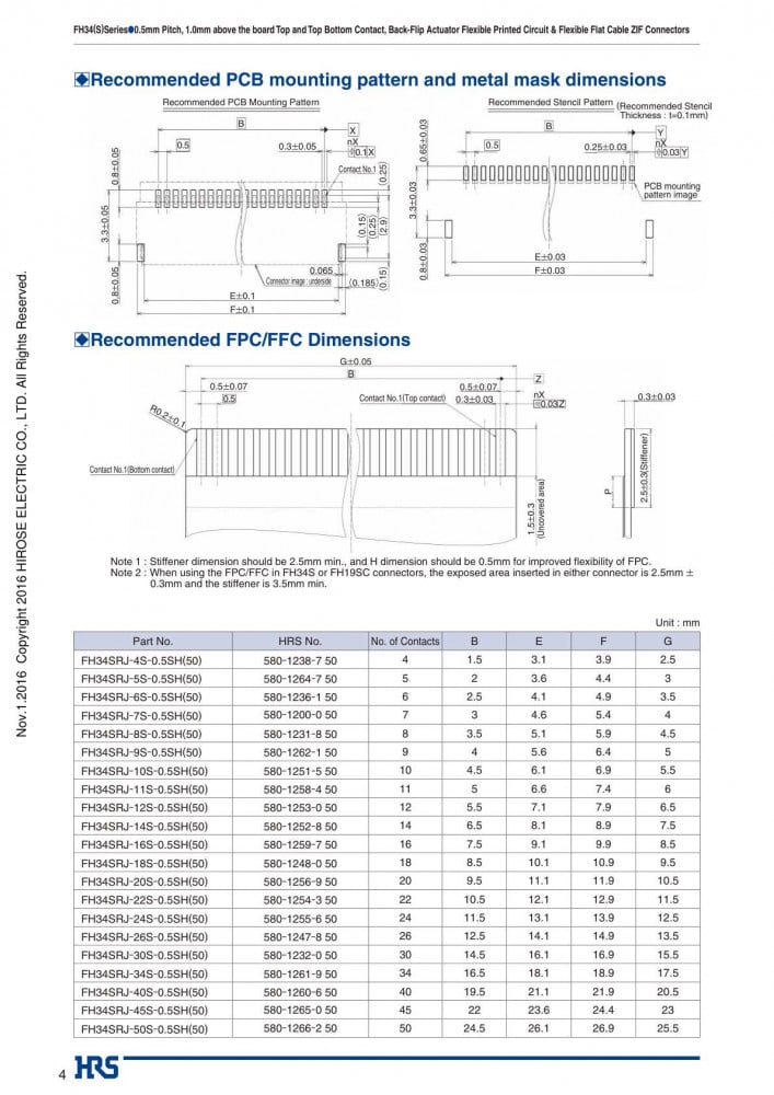 FH34SRJ datasheet page 4