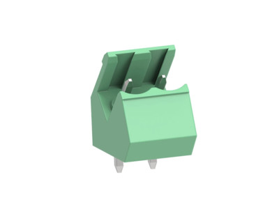 3.81mm Pitch Eurostyle Vertical Plug, with Retention Screws, Front Wire Entry, Gold (Au) Plated, Black, 2 Circuits