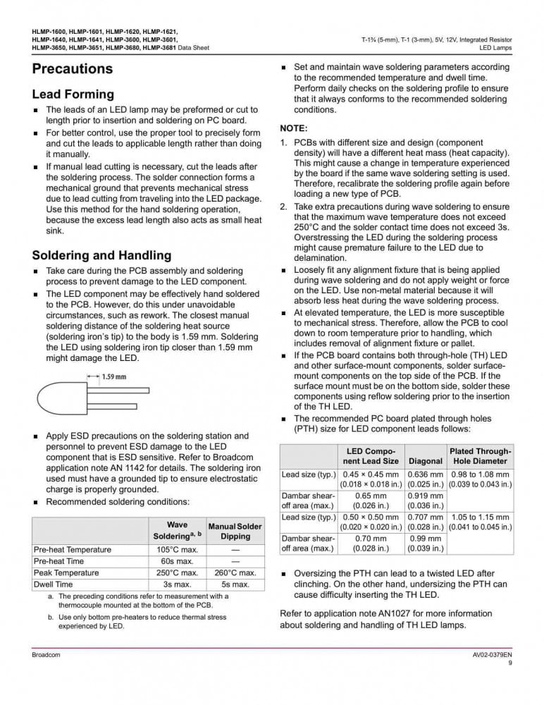 HLMP-1600 datasheet page 9
