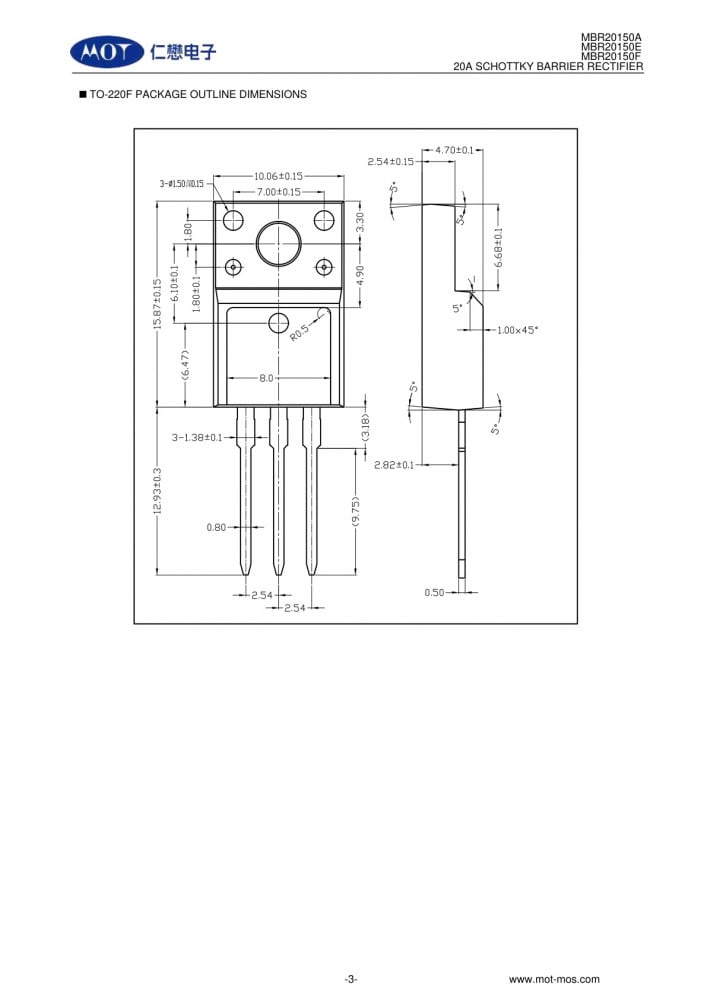 MBR20150E datasheet page 3