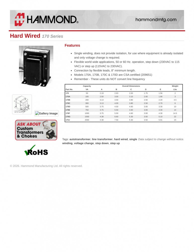 LEA NETWORKS 170 Series product documentation image