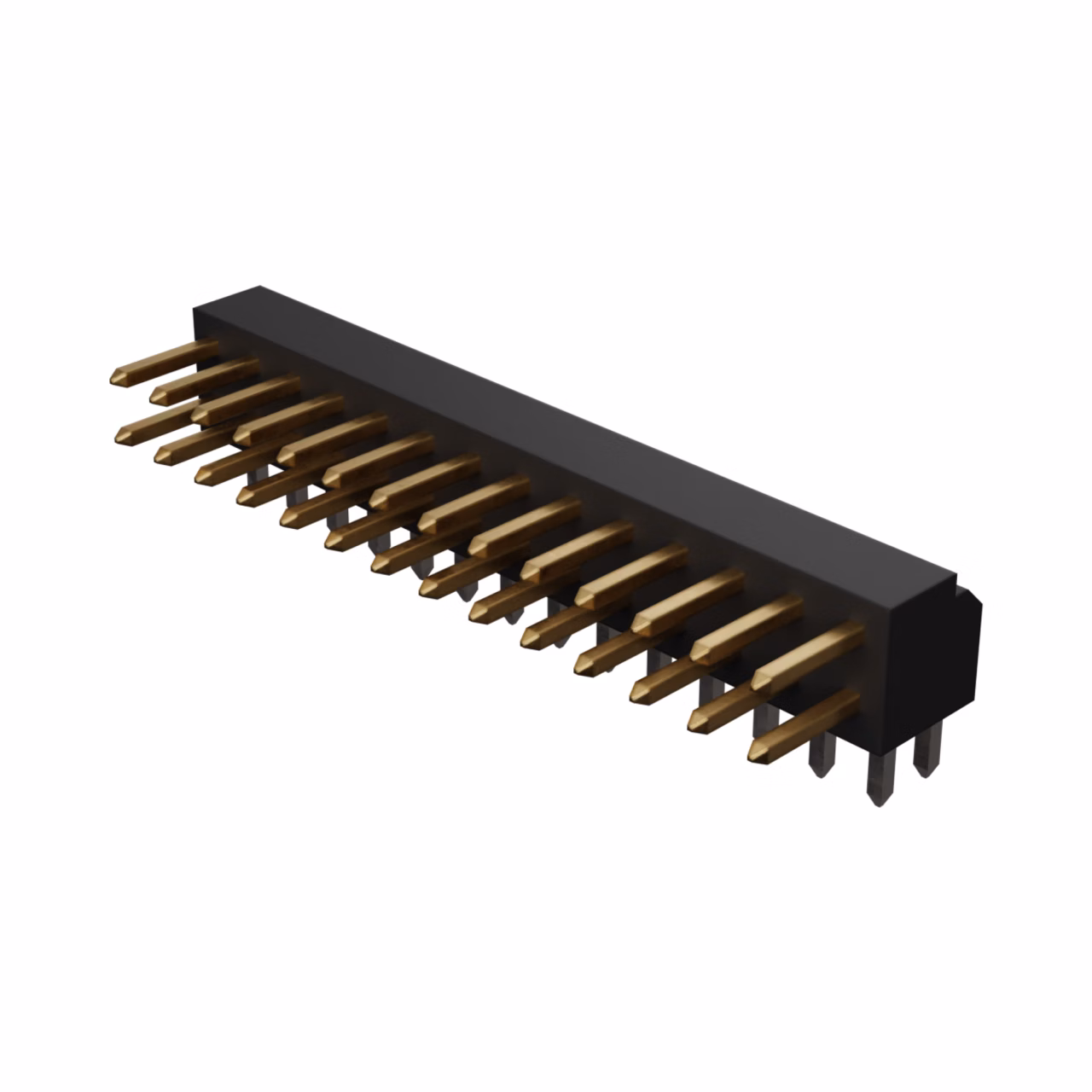 2.00mm Pitch Milli-Grid Header, Right-Angle, Through Hole, 28 Circuits, 0.76µm Gold (Au) Plating, Mating Pin Length 4.00mm, Tail Length 2.60mm, Tray, Lead-Free for sale
