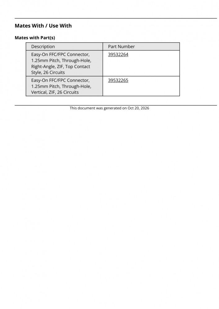 MOLEX 15268 FFC specification page 3