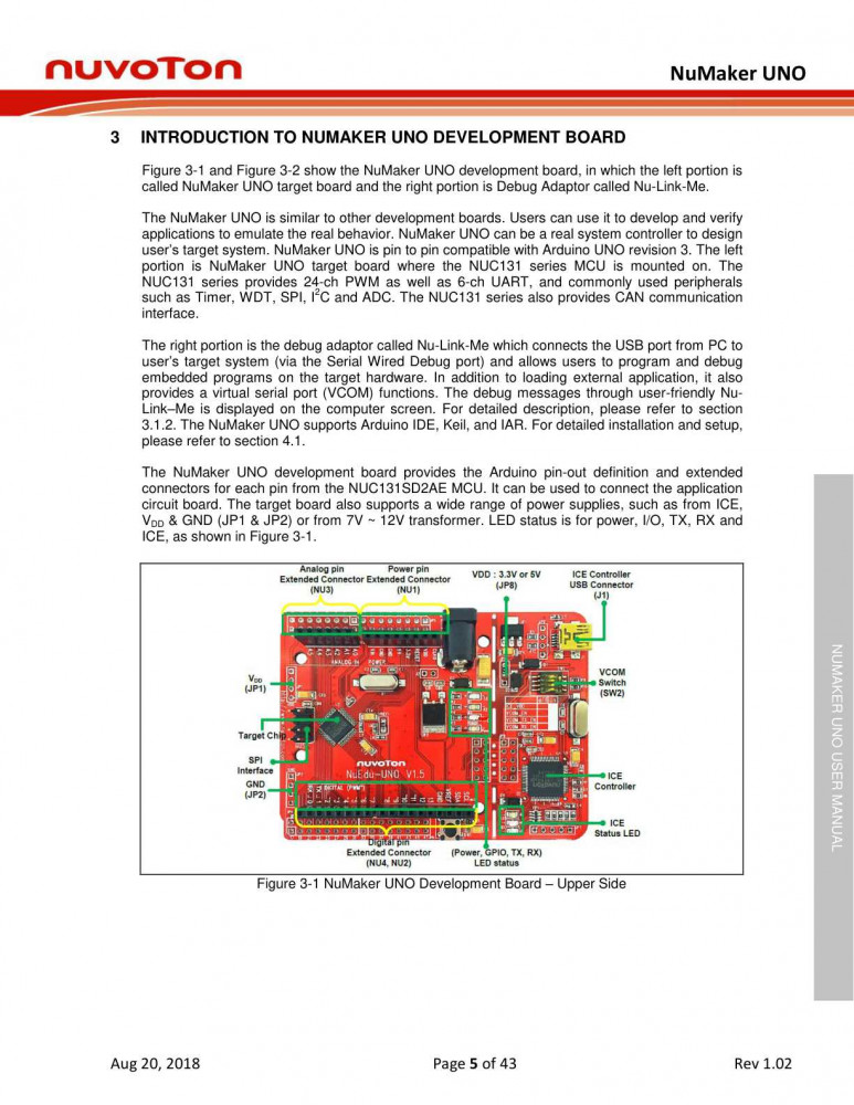 NuMaker UNO manual page 5