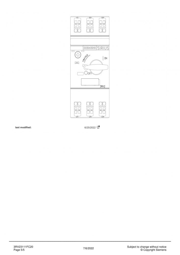 3RV23111FC20 technical document page 5