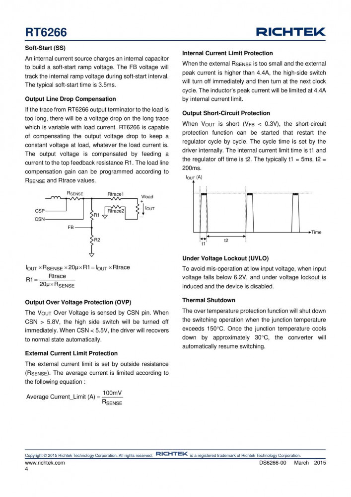 RT6266 datasheet page 4