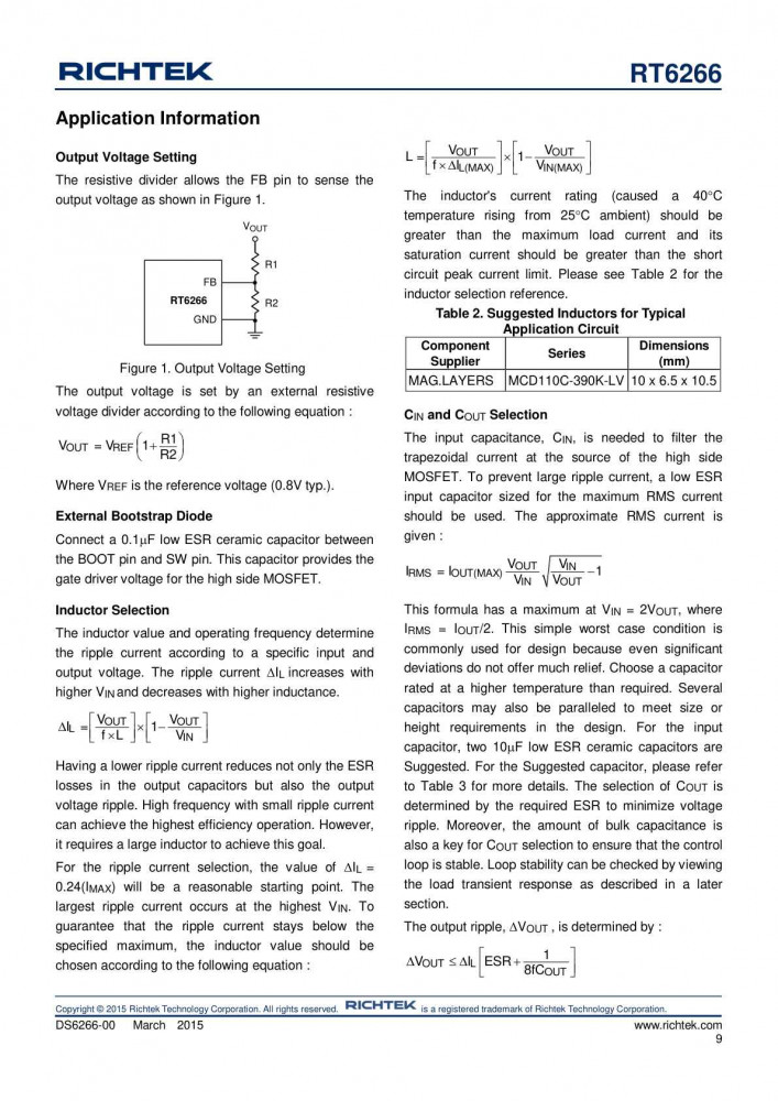 RT6266 datasheet page 9