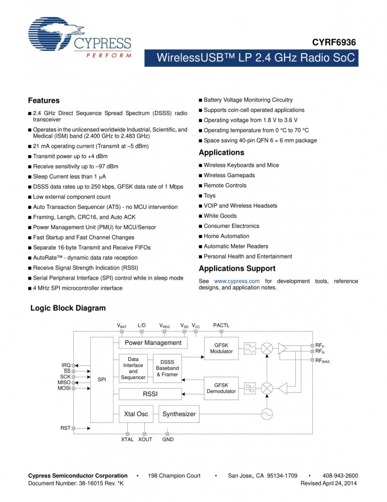 CY8CTMA340-48LQI-09KG document page 1