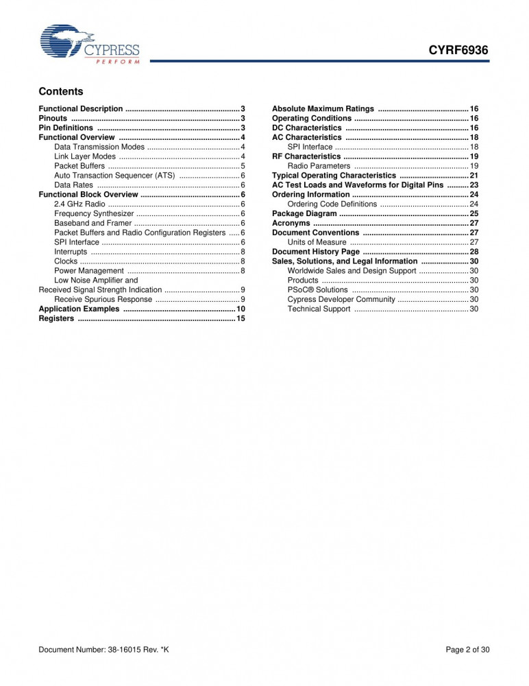 CY8CTMA340-48LQI-09KG document page 2