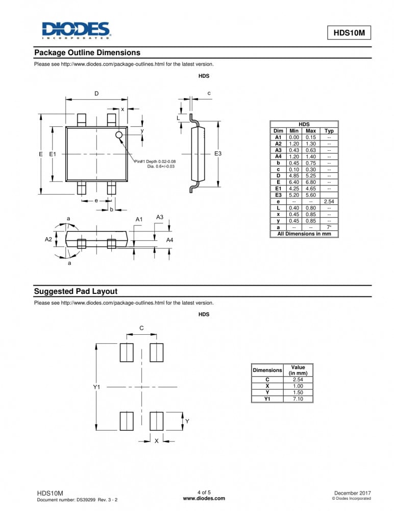HDS10M-13 datasheet page 4