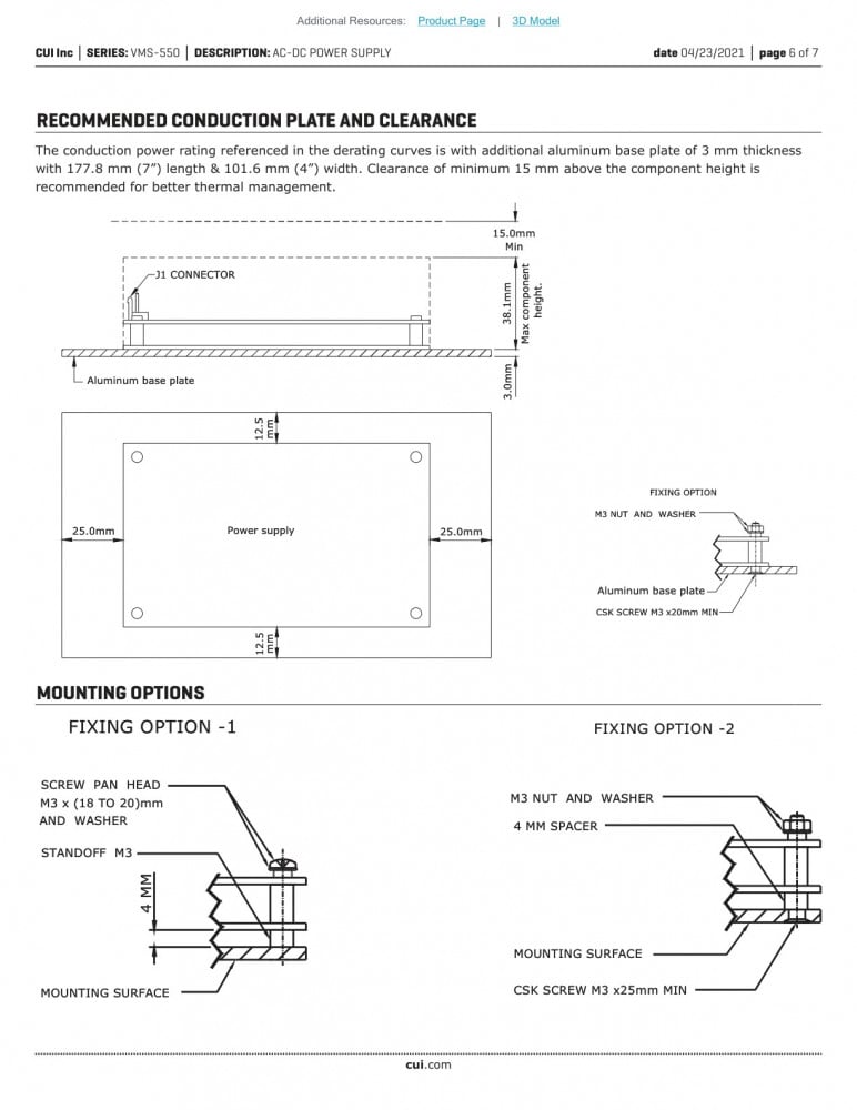 CUI VMS-550-12 datasheet page 6