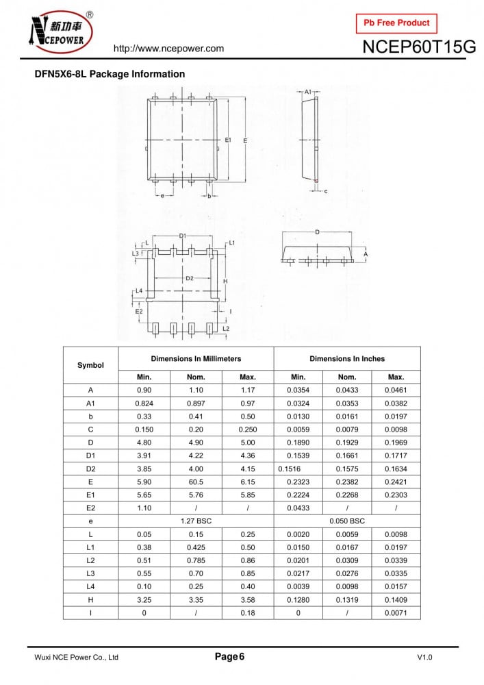 NCEP60T15G datasheet page 6