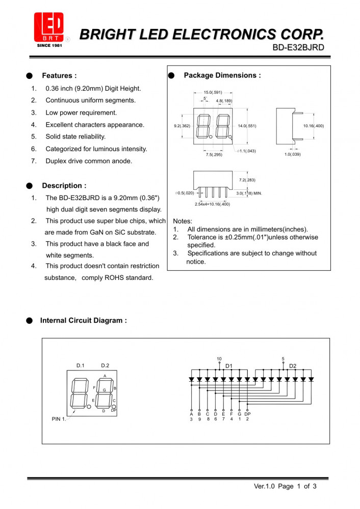 BD-E32BJRD package drawing page 1