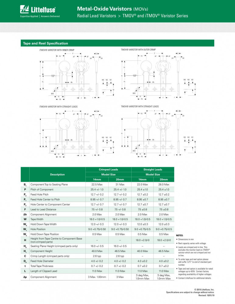 TMOV series datasheet page 7