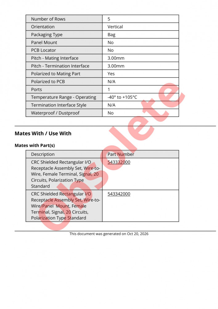 MOLEX 558362000 technical document page 3