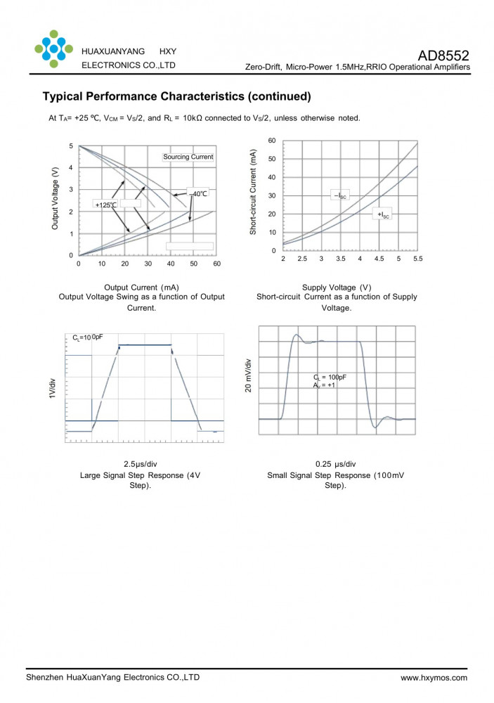 AD8552-HXY datasheet page 6