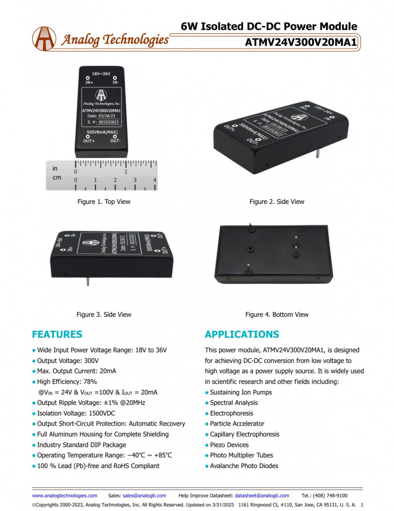 ATMV24V300V20MA1 datasheet page 1