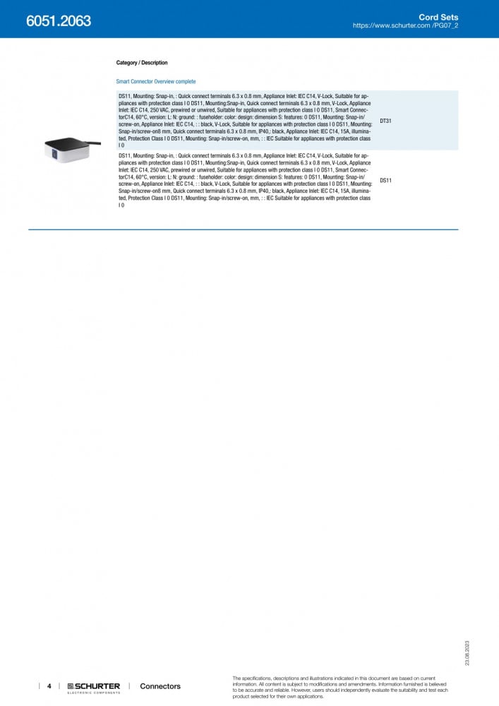 SCHURTER 6051.2063 document page 4