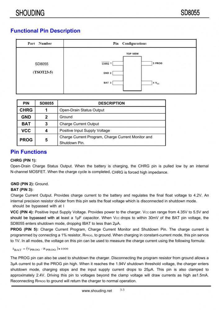 SD8055 datasheet page 3