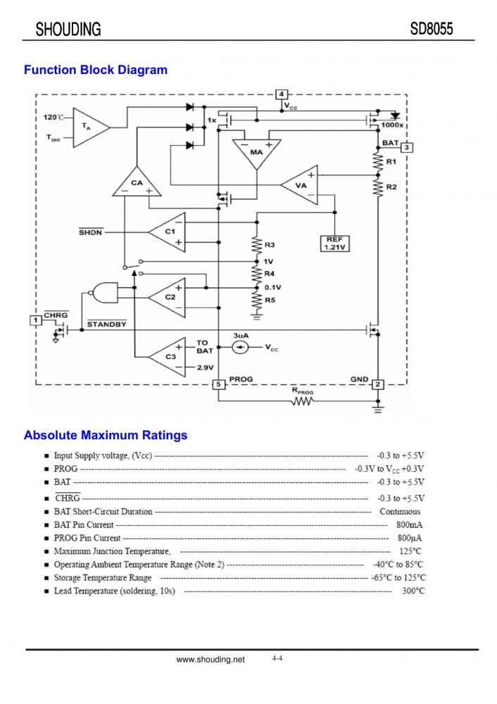 SD8055 datasheet page 4