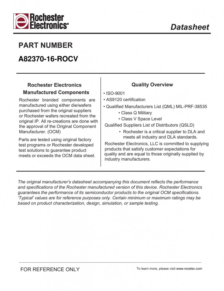A82370-16 datasheet page 1