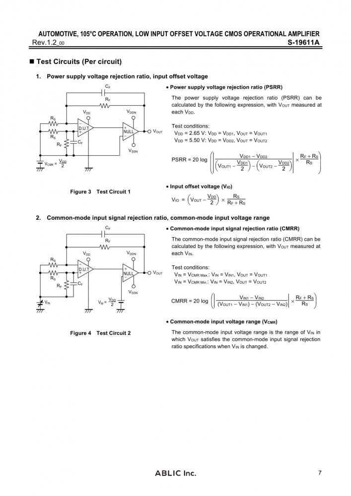 ABLIC S-19611AB datasheet page 7
