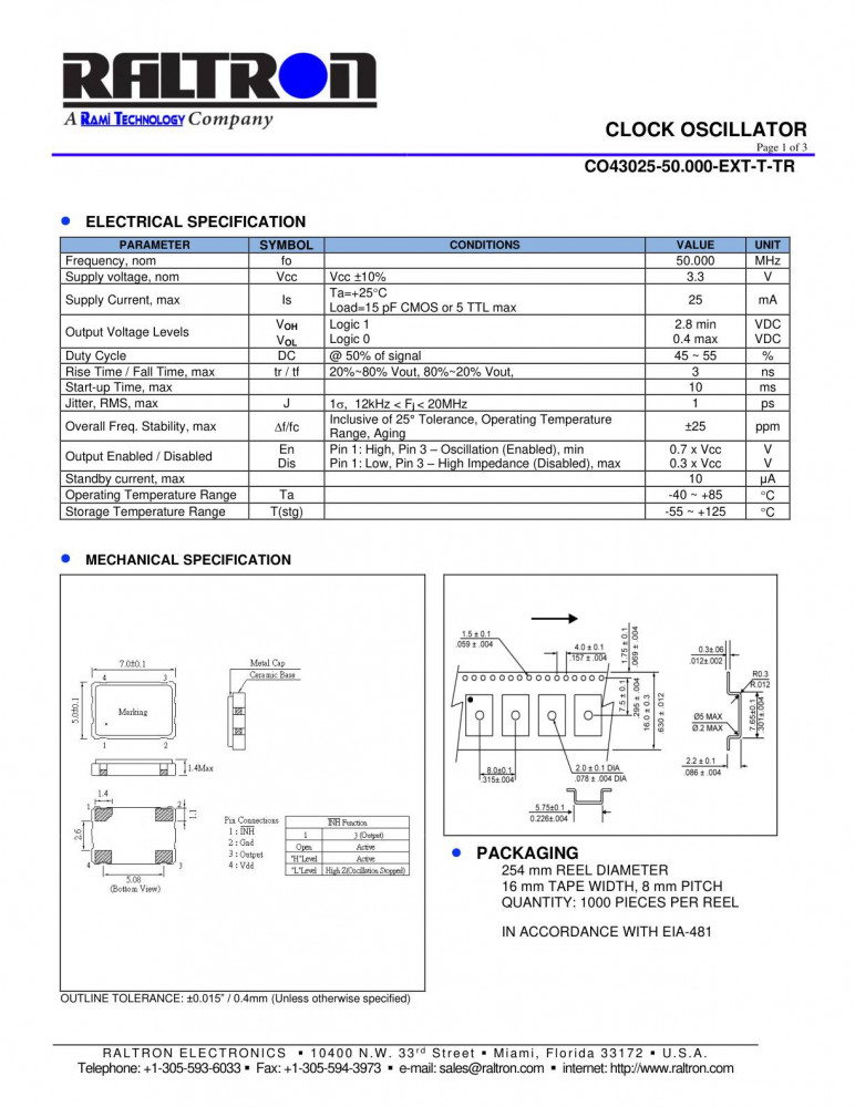 CO43025-50.000-EXT-T-TR datasheet page 1