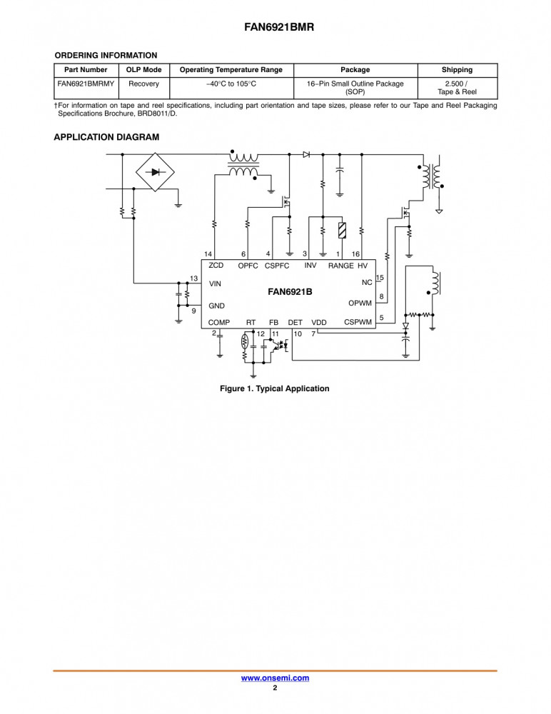 FAN6921BMR datasheet page 2