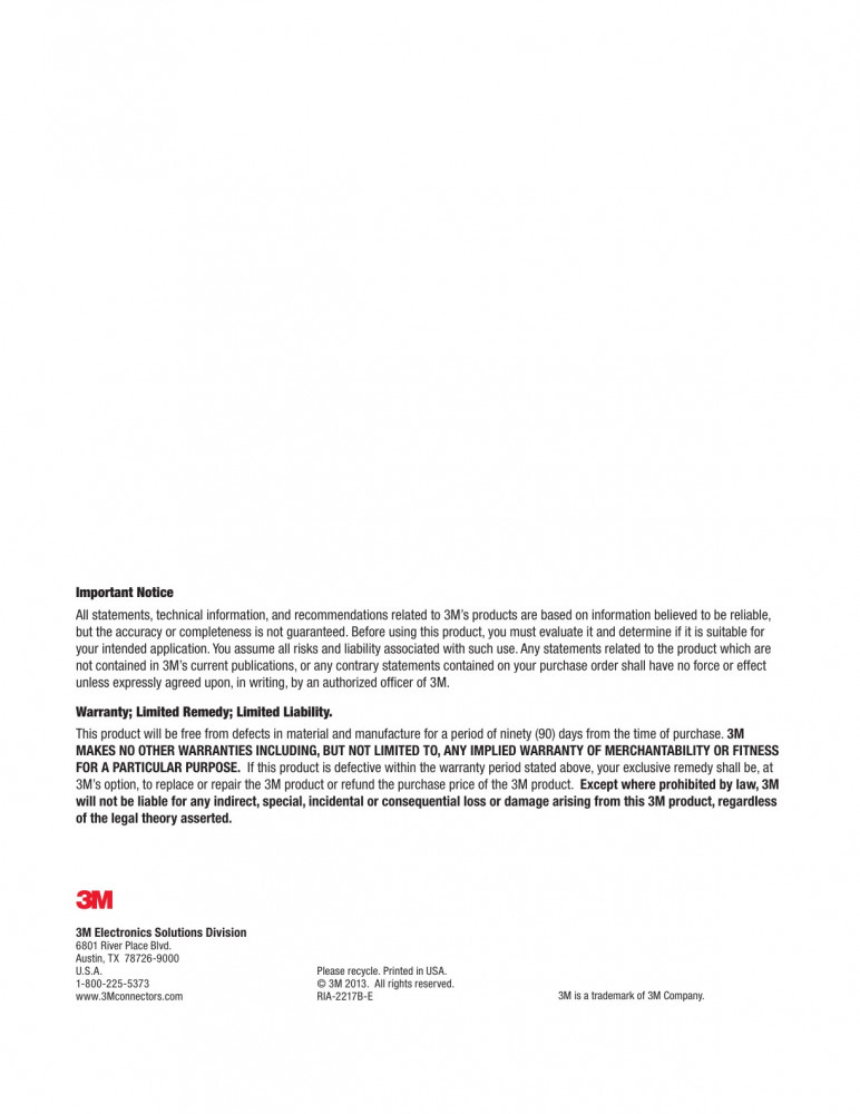 3M HDC-R200-41S1-HM technical document page 4