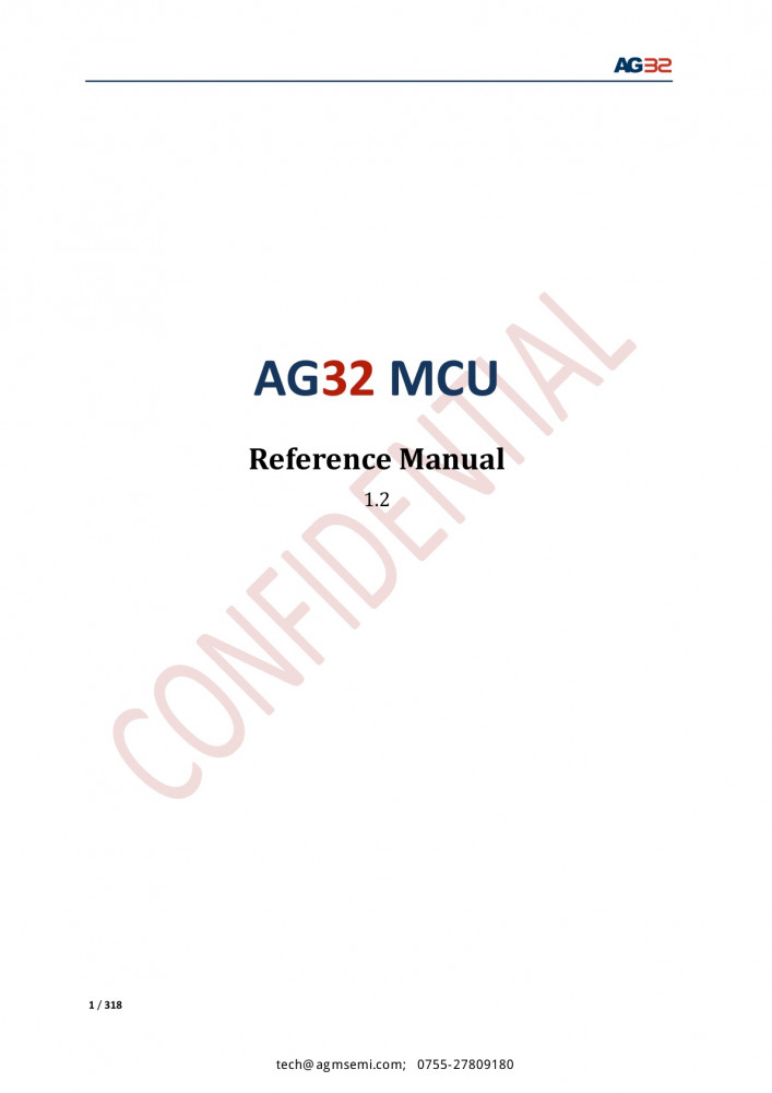 AG32 reference manual preview, page 1