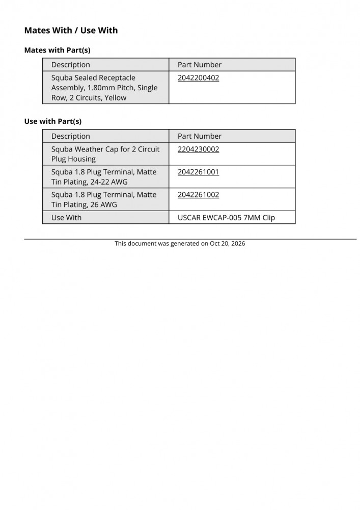 MOLEX 2042233402 product document, page 3