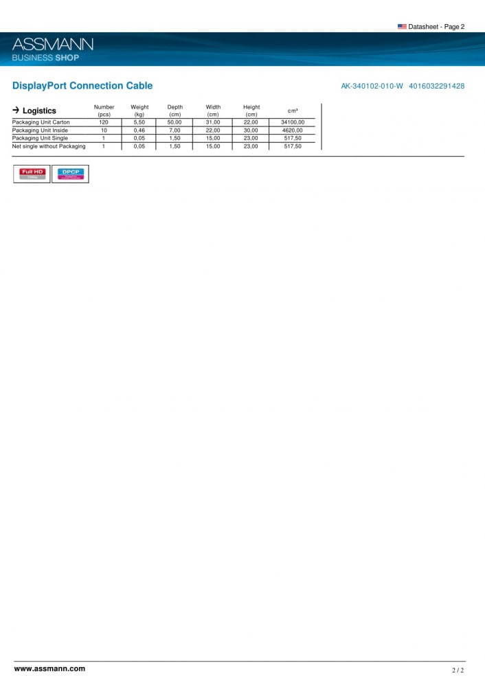 AK-340102-010-W technical document page 2
