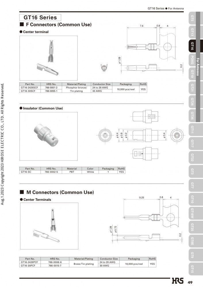 HRS GT16G documentation page 2