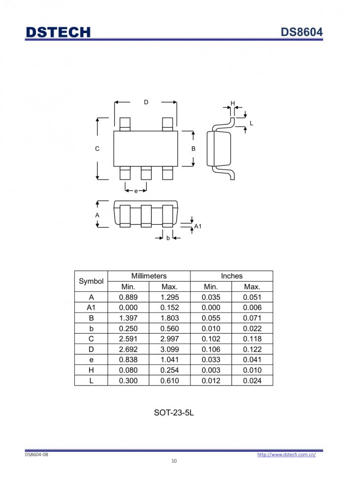 DS8604 datasheet page 10