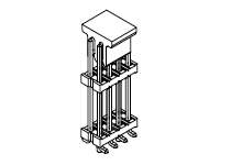 2.00mm Pitch Milli-Grid Header, Vertical, Surface Mount, Dual Row Dual Body, 8 Circuits, 0.38µm Gold (Au) Plating, 5.80mm Stacking Height, with Cap, Tape and Reel, Lead-Free
