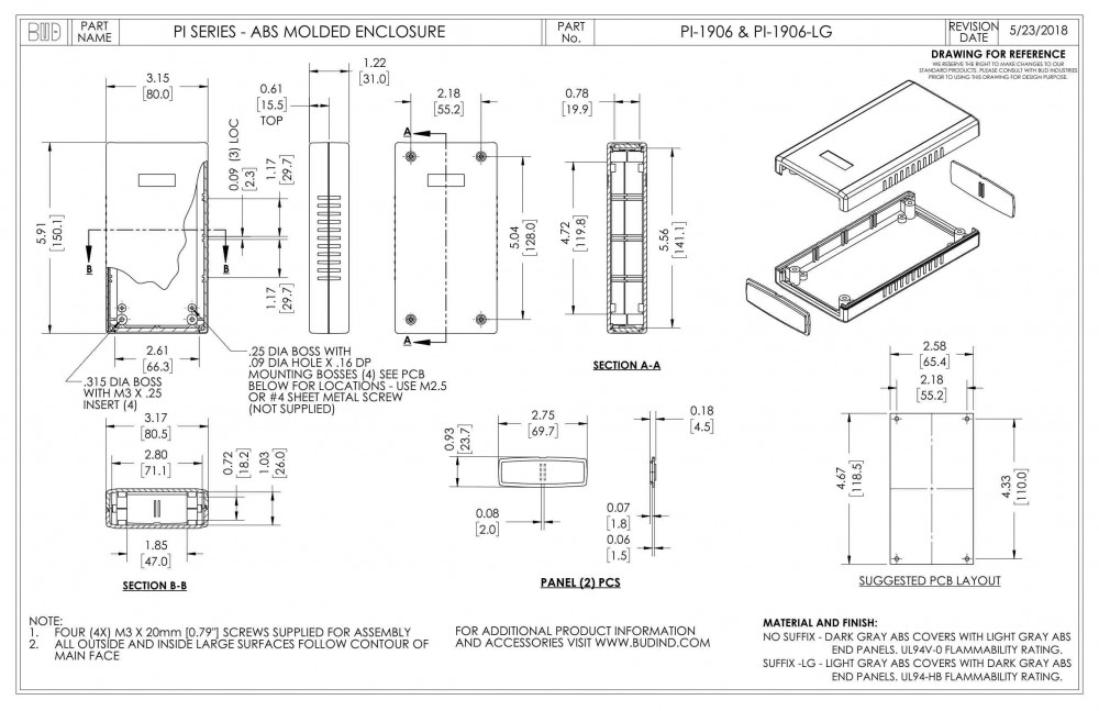 PI-1907-LG reference drawing preview
